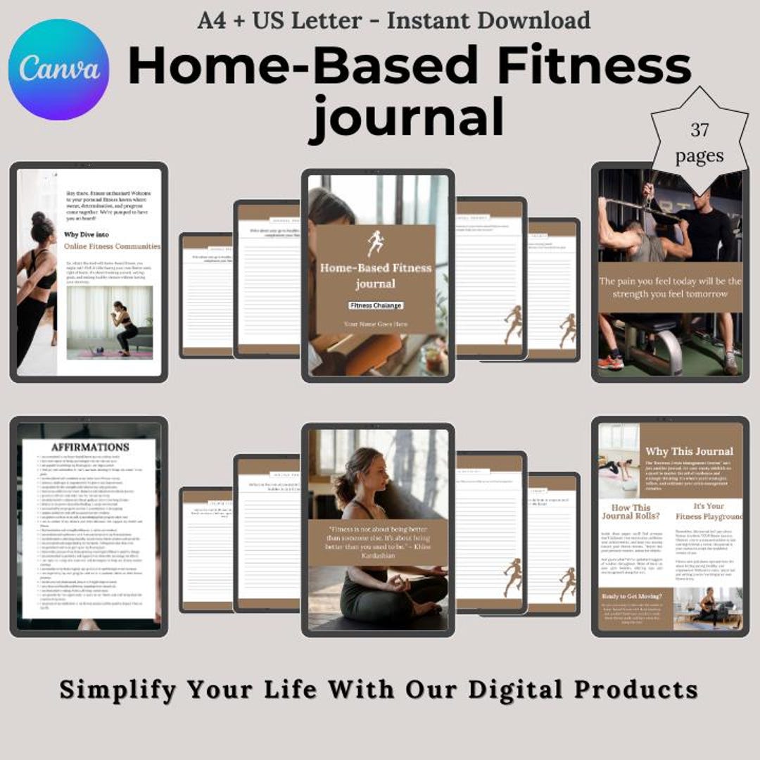 Fitness Journal, Gym Workout Weight Loss Journal, Motivational Quotes ...