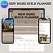 New Home Build Planner: Home Building Guide (instant Download) - Etsy