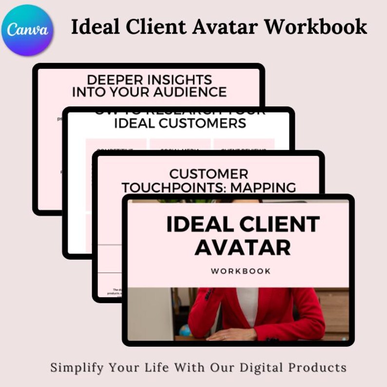 Ideal Client Customer Avatar Workbook, Client Management Workbook ...