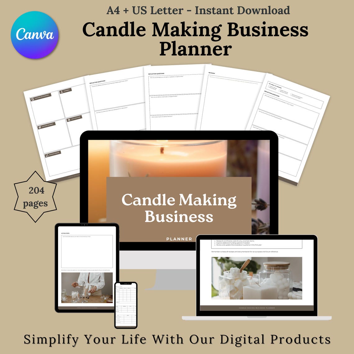 Candle Making Business Planner: Startup Kit (printable PDF) - Etsy