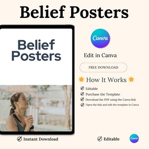 Believe in Yourself Posters, Inspirational Quotes Your Positive Mindset ...