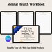 Mental Health Workbook Template, Self Esteem Workbook for Teens, Mental ...