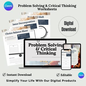 Problem Solving Worksheets, Critical Thinking for Decision Making ...
