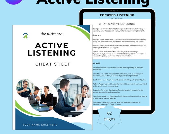 Active Listening Flashcards: Improve Your Listening Skills and Build ...