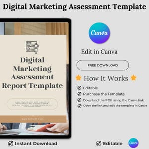 Digital Marketing Report Template, Marketing Strategy Templates ...