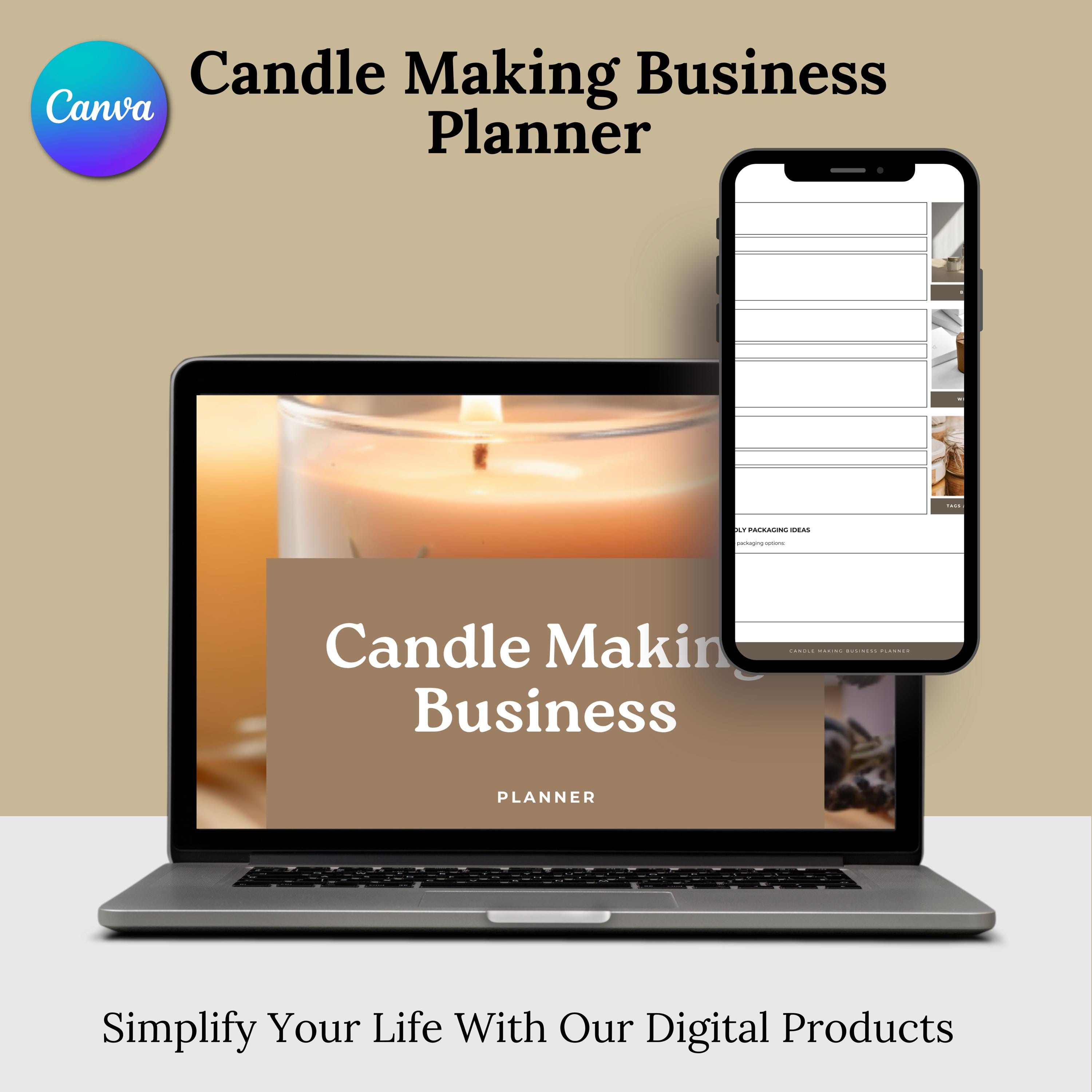Candle Making Business Planner: Startup Kit (printable PDF) - Etsy