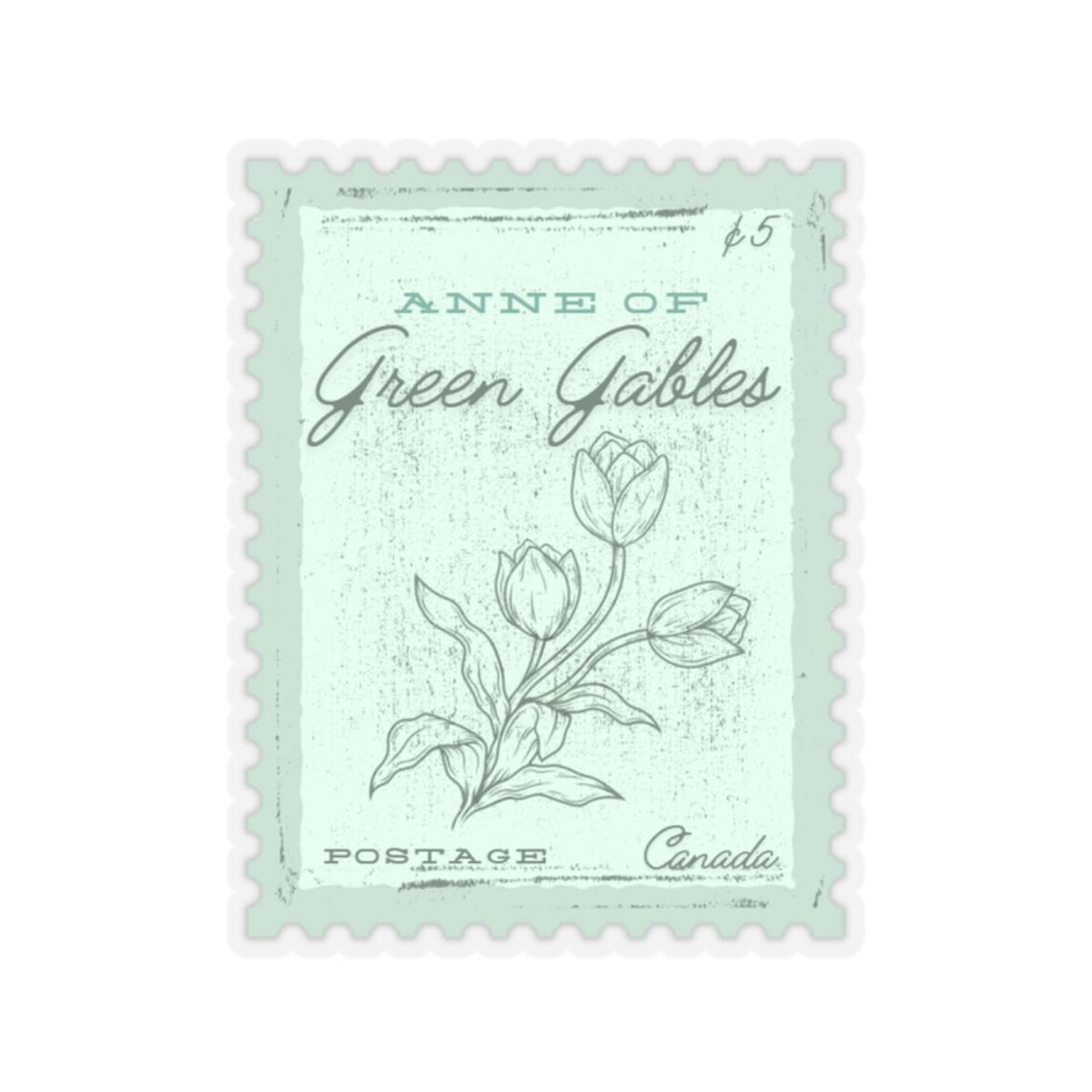 Anne of Green Gables Vintage Inspired Stamp Sticker - Etsy