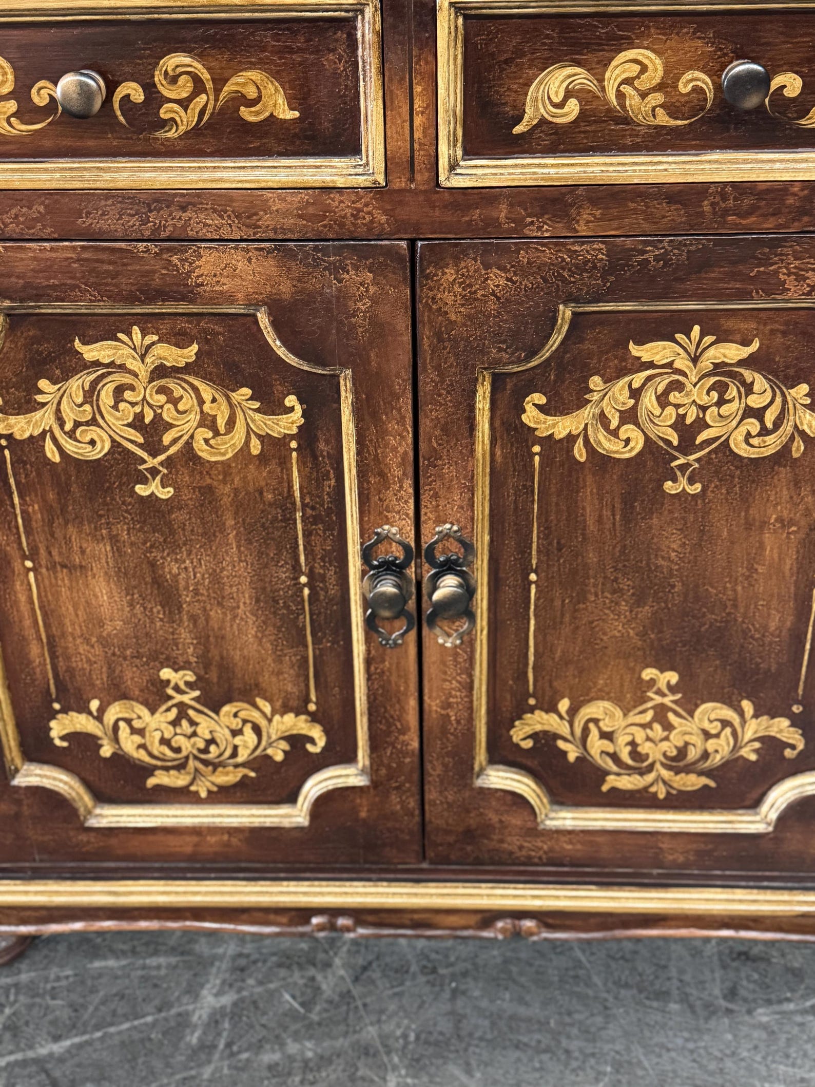 Handcrafted Small Cabinet|solid Wood Chest|hand Painted Storage Cabinet ...