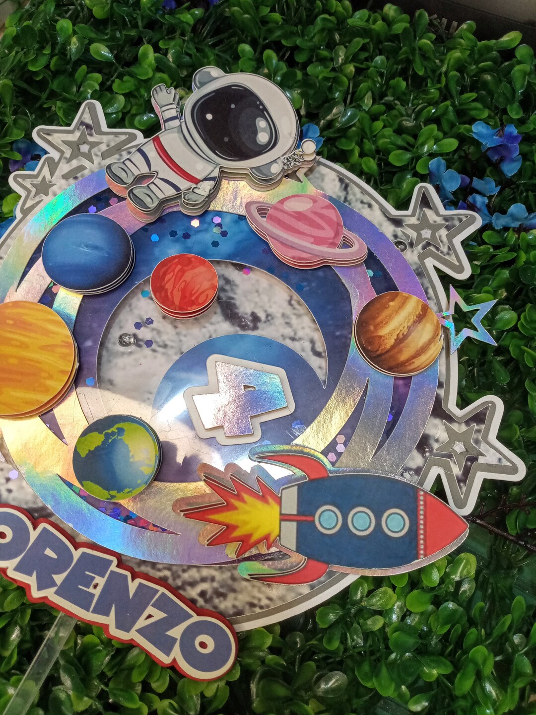 Outer Space Cake Topper Studio, Instant Download / Astronaut / Galaxy ...