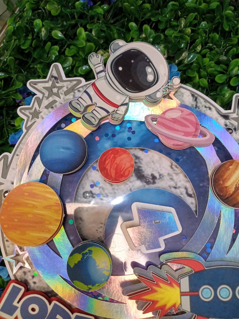 Outer Space Cake Topper Studio, Instant Download / Astronaut / Galaxy ...