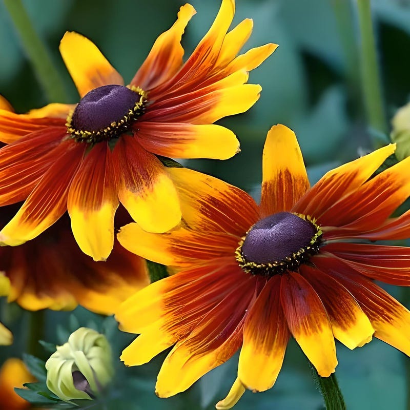 Red Flowers Susans - Etsy