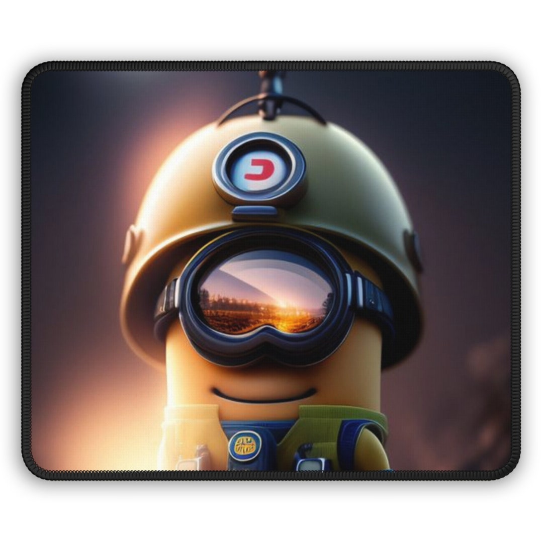 Cute Minion Gaming Mouse Pad, Gamer Desk Accessory, Cartoon Desk Mat ...