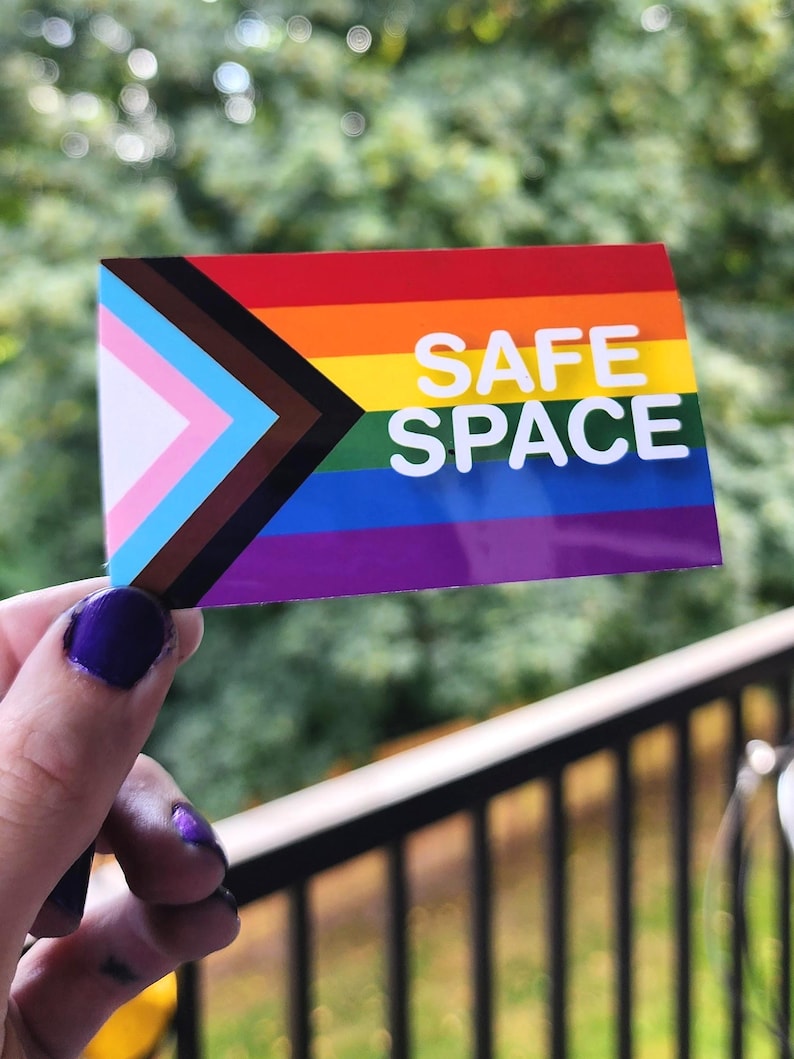 Safe Space Sticker | Lgbtq+ Pride & Ally - Etsy