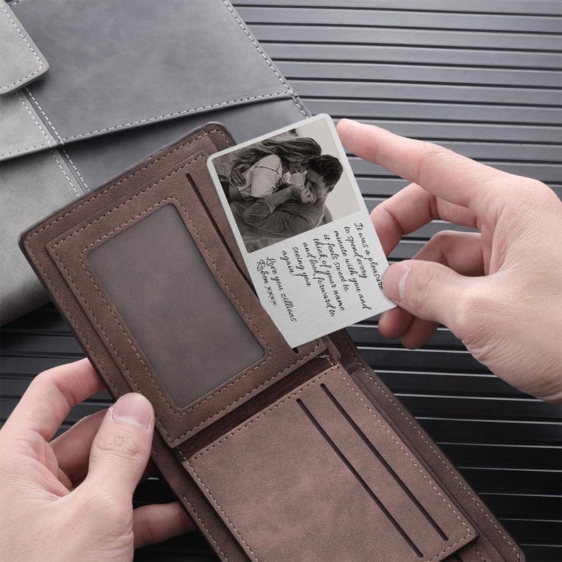 Custom Wallet Insert,couples Photo Print,personalized Photo Card,wallet ...