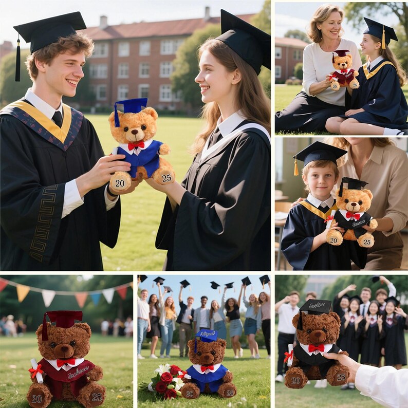 Grad Stuffed Animal,gift for Graduates,personalized Graduation Bear ...