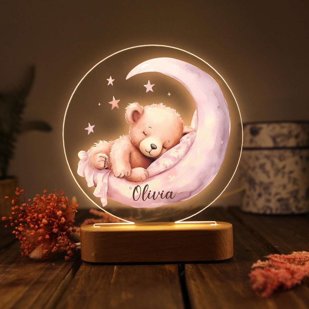 Custom Name Night Light,baby Night Light,bedside Lamp,kids Night Light ...