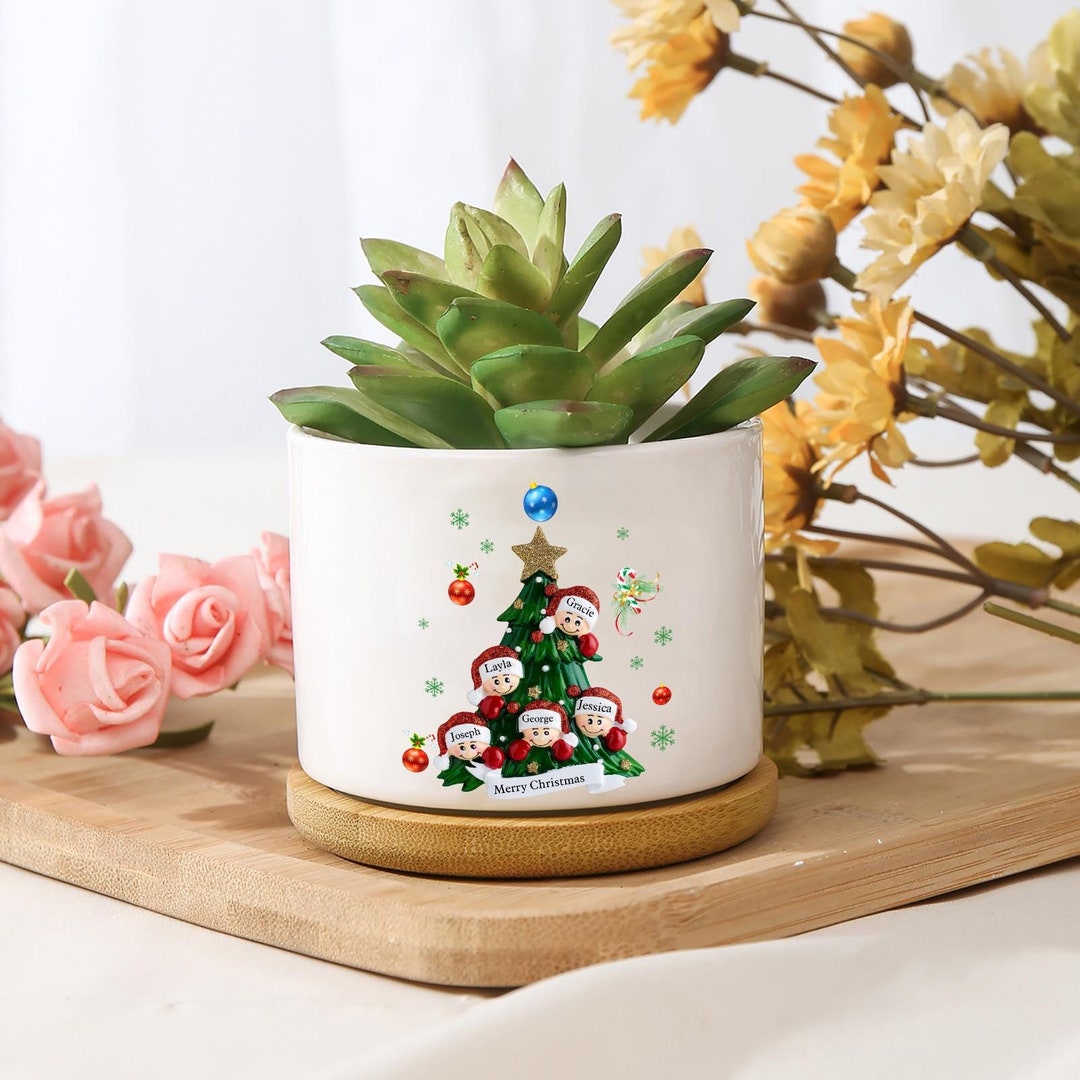 Small Flower Pot,christmas Flower Pots With Names,succulent Planter ...
