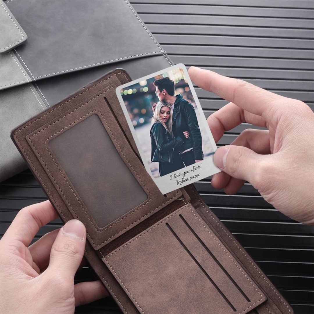 Custom Wallet Insert,couples Photo Print,personalized Photo Card,wallet ...