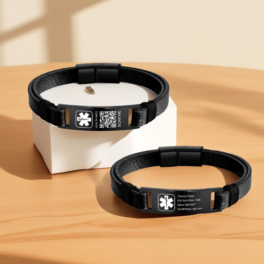 Medical Jewelry,medical Emergency,qr Code Medical,medical Id,bracelet ...