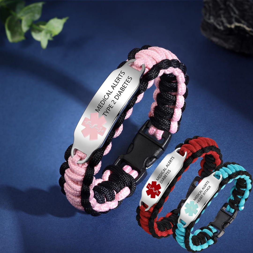 Medical ID Bracelet,medical Alert,medical Bracelet,medical Jewelry,id ...