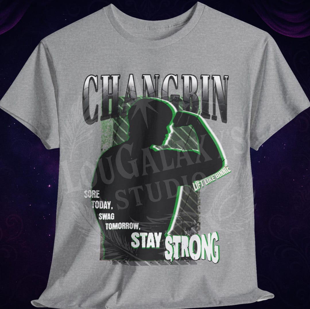 Changbin Stay Strong Stray Kids Inspired Unisex Heavy Cotton Tee, Gym ...