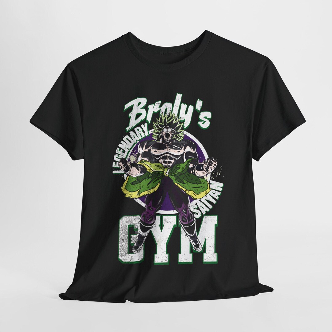 Dragon Ball Broly Legendary Saiyan Gym Unisex Tee, Anime Workout Shirt ...