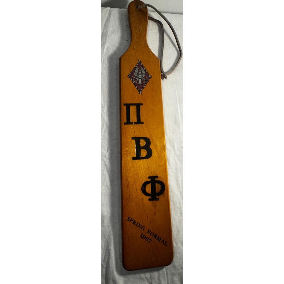 Pi Beta Phi Vintage 1967 Wooden Paddle Texas Delta Chapter TCU Texas ...
