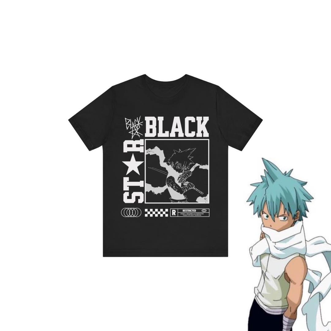 BLACK STAR TEE - Etsy