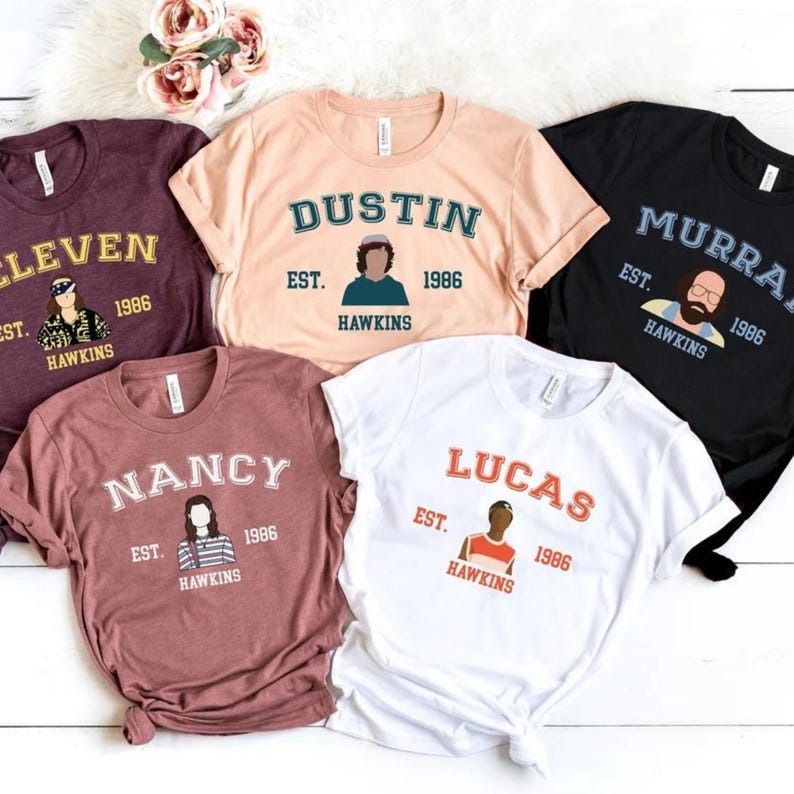 Strannger Characters Team Shirt: Steve, Max, Eleven - Etsy