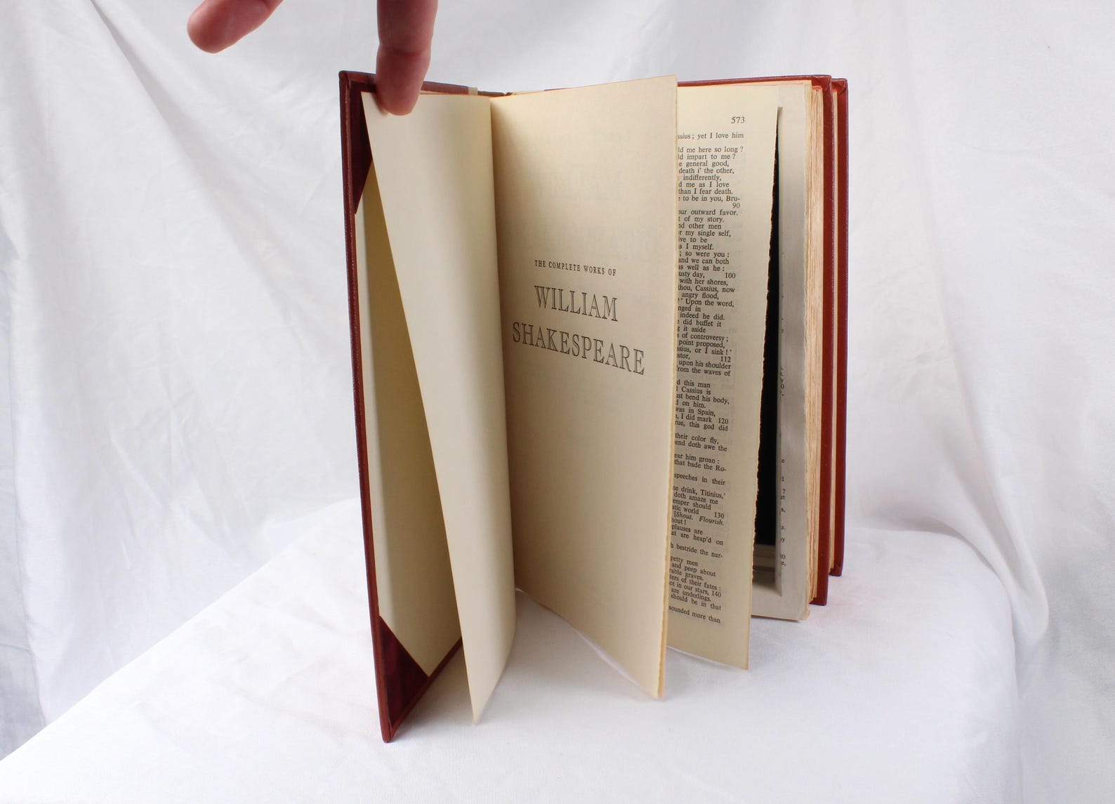 William Shakespeare Large Stacked Hollow Book Box Two in One Multiple ...