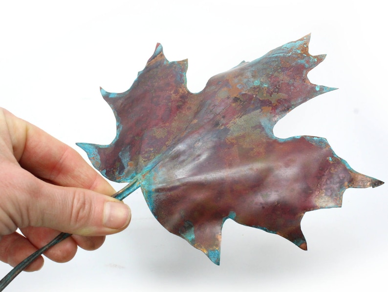 Maple Leaf Sculpture Handmade Copper Metal Unique Home Decor - Etsy