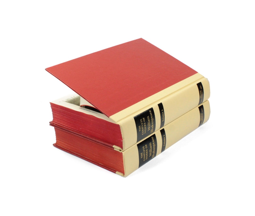 William Shakespeare Large Stacked Hollow Book Box Two in One Multiple ...