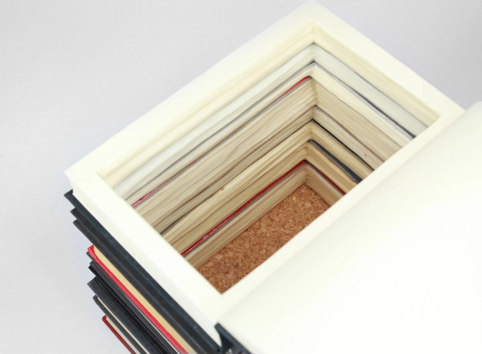 Victorian Book Stack Box: Handmade Hollow Books, Secret Storage ...