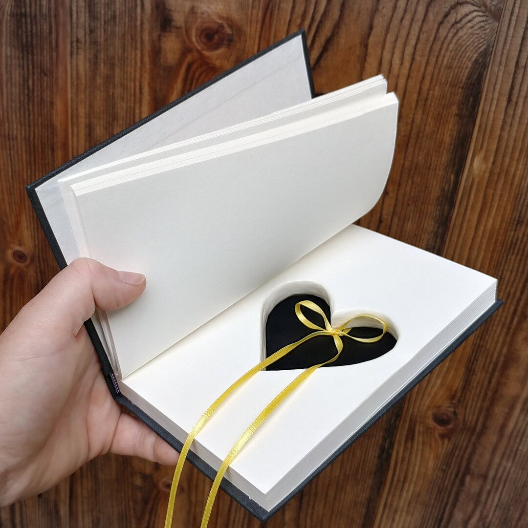 Small Black Ring Holder Book Blank Journal Write Your Own Story ...
