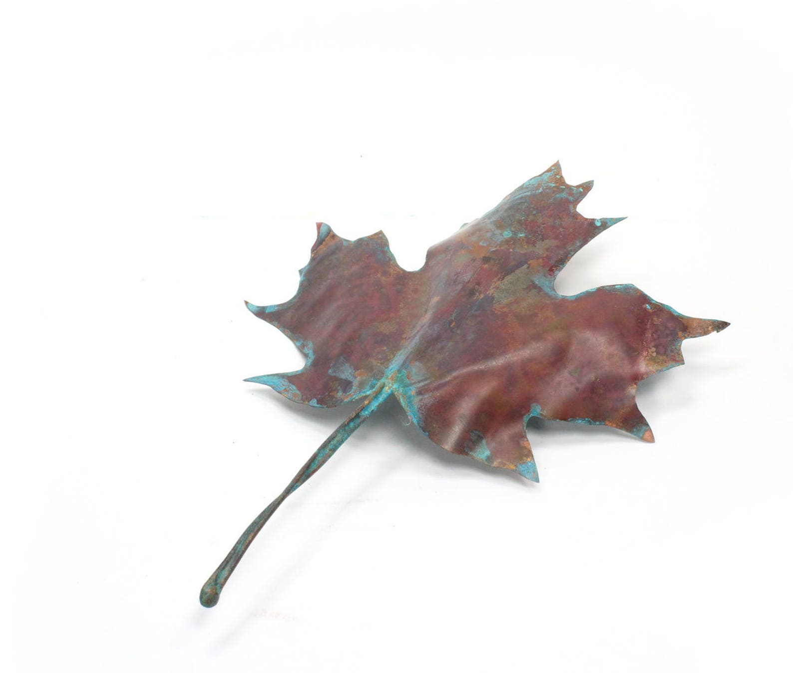 Maple Leaf Sculpture Handmade Copper Metal Unique Home Decor - Etsy