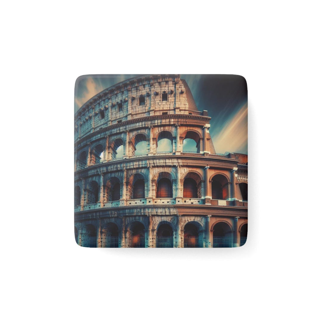 Rome Colosseum Porcelain Magnet, Square - Etsy