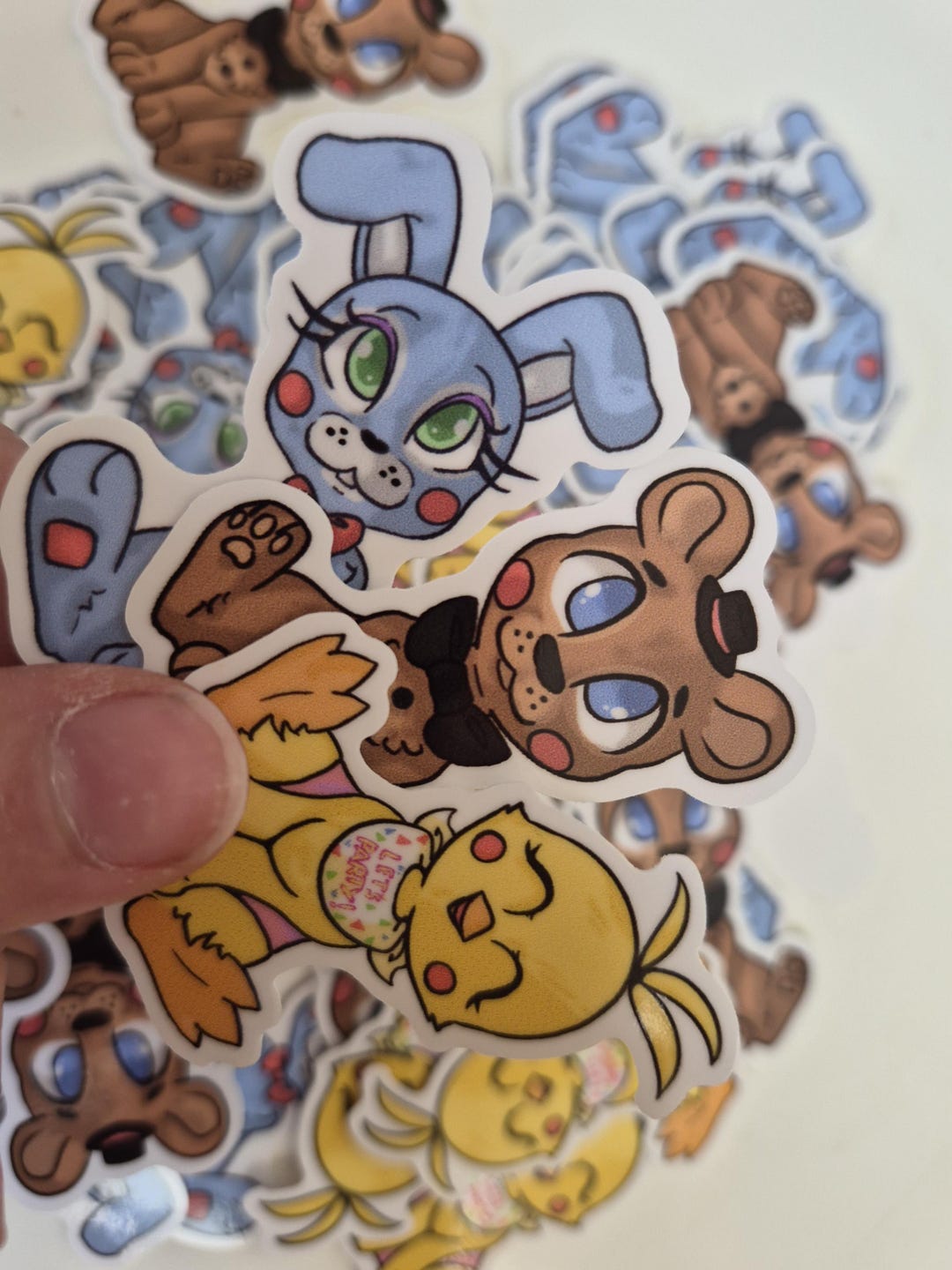 Set of 3 Vinyl Fnaf Stickers - Etsy