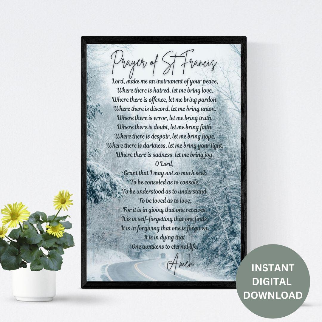 Make Me a Channel of Your Peace | Lord Make Me an Instrument of Your ...