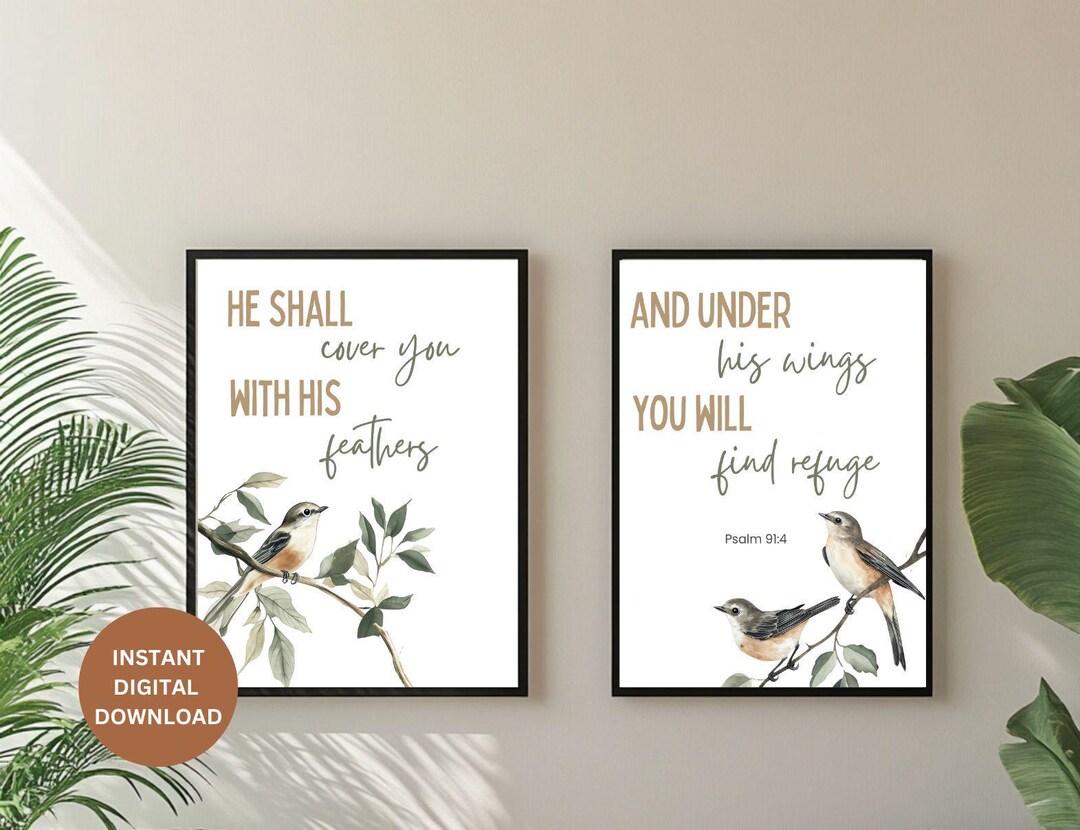 He Shall Cover You With His Feathers and Under His Wings You Will Find ...