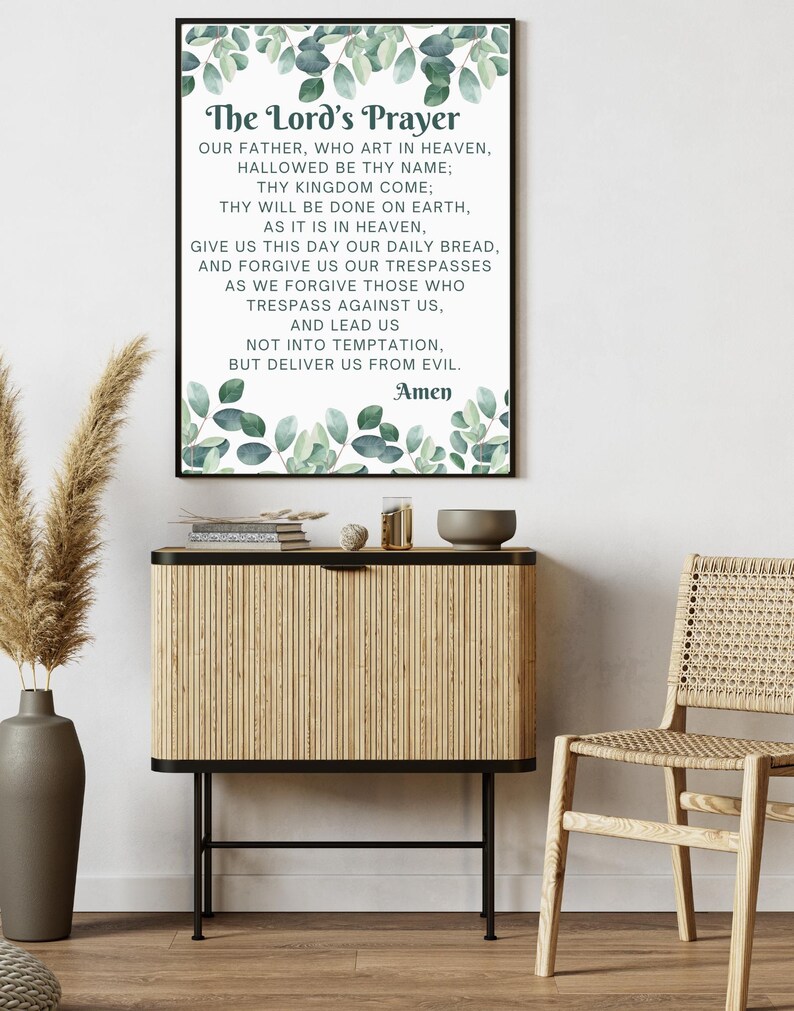 The Lord's Prayer | Our Father Who Art in Heaven | Matthew 6:9-13 ...