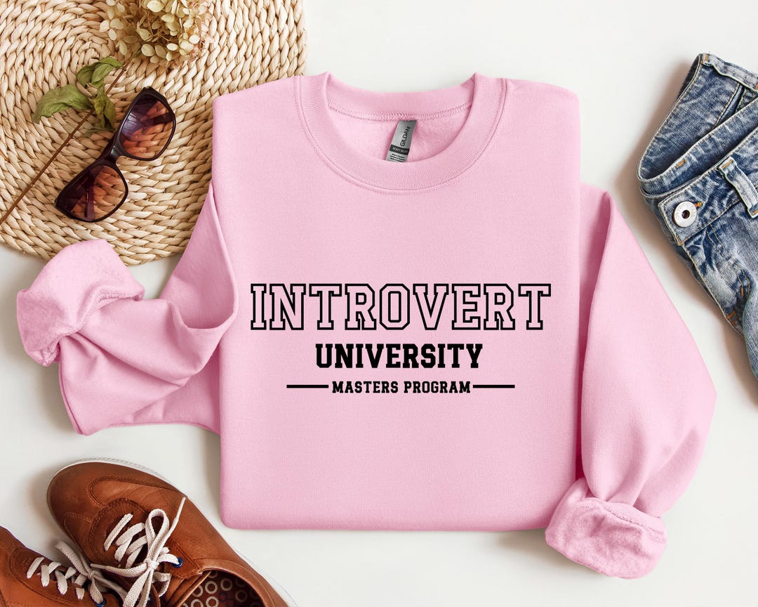 Introvert University Sweater, Sweater for Introverts, Introvert University, Gift for Her, Cozy ...