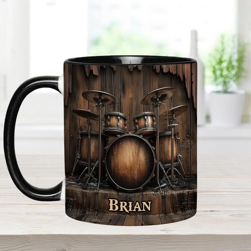 Drum Coffee Mug - Etsy