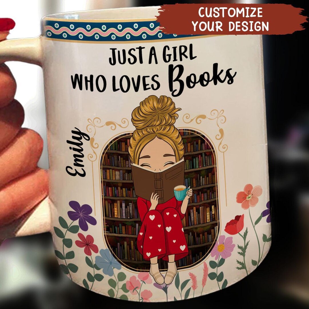 Reading Fuel My Soul Personalized Coffee Mug, Christmas Gift for Book ...