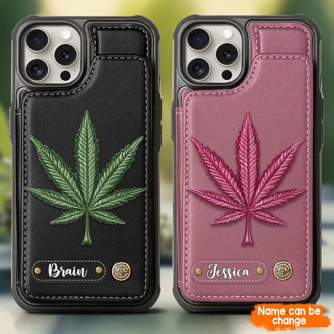 Good Mood - Personalized Weed Wallet Phone Case, Good Mood PU Leather ...