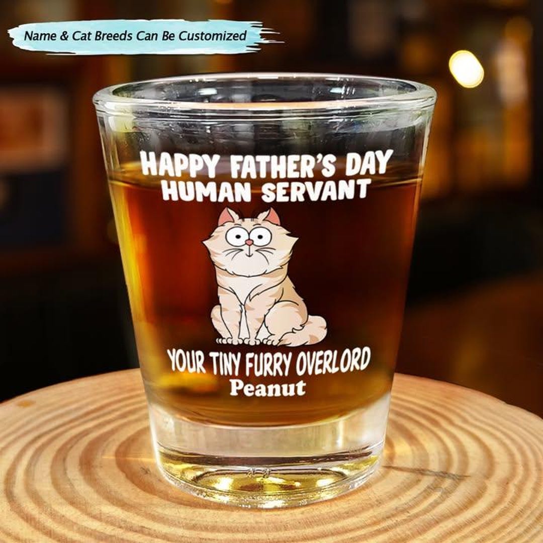 Your Tiny Furry Overlords- Personalized Shot Glass, Personalized ...