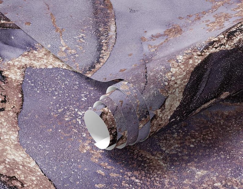 Fluid Wall Mural Photo Wallpaper Pink and Beige Marble Wall Mural ...