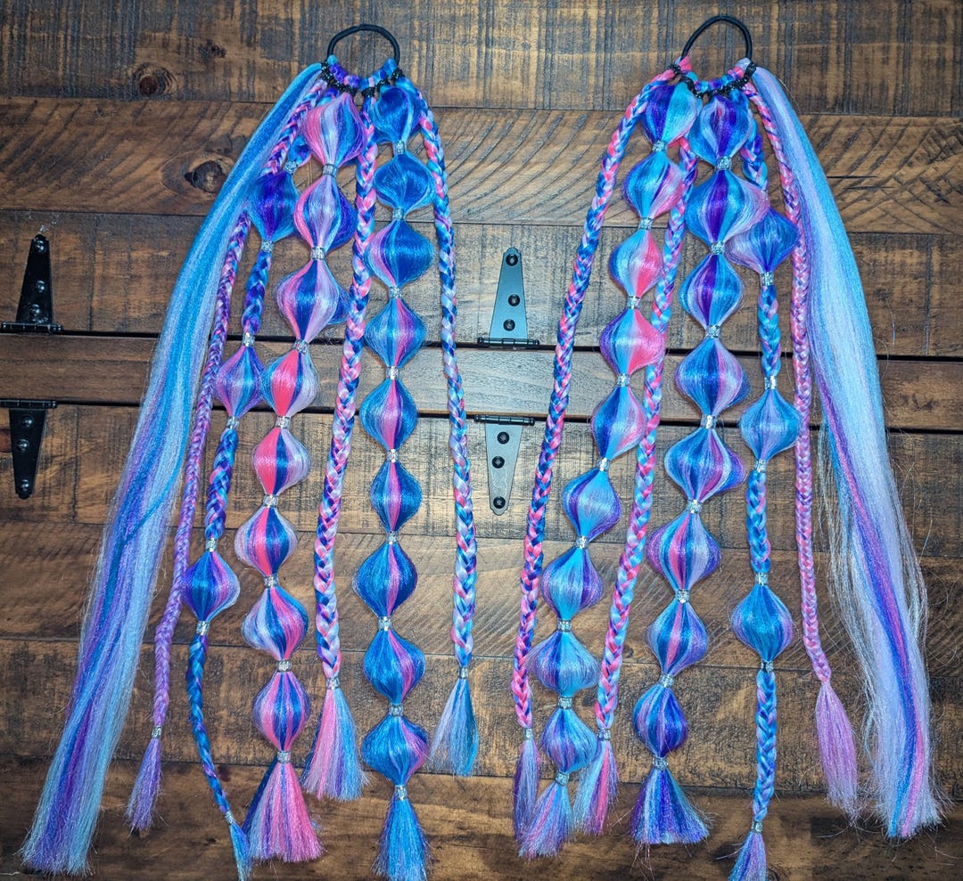 Unicorn (GLOW) - Tie-in Festival Rave Braids - Etsy