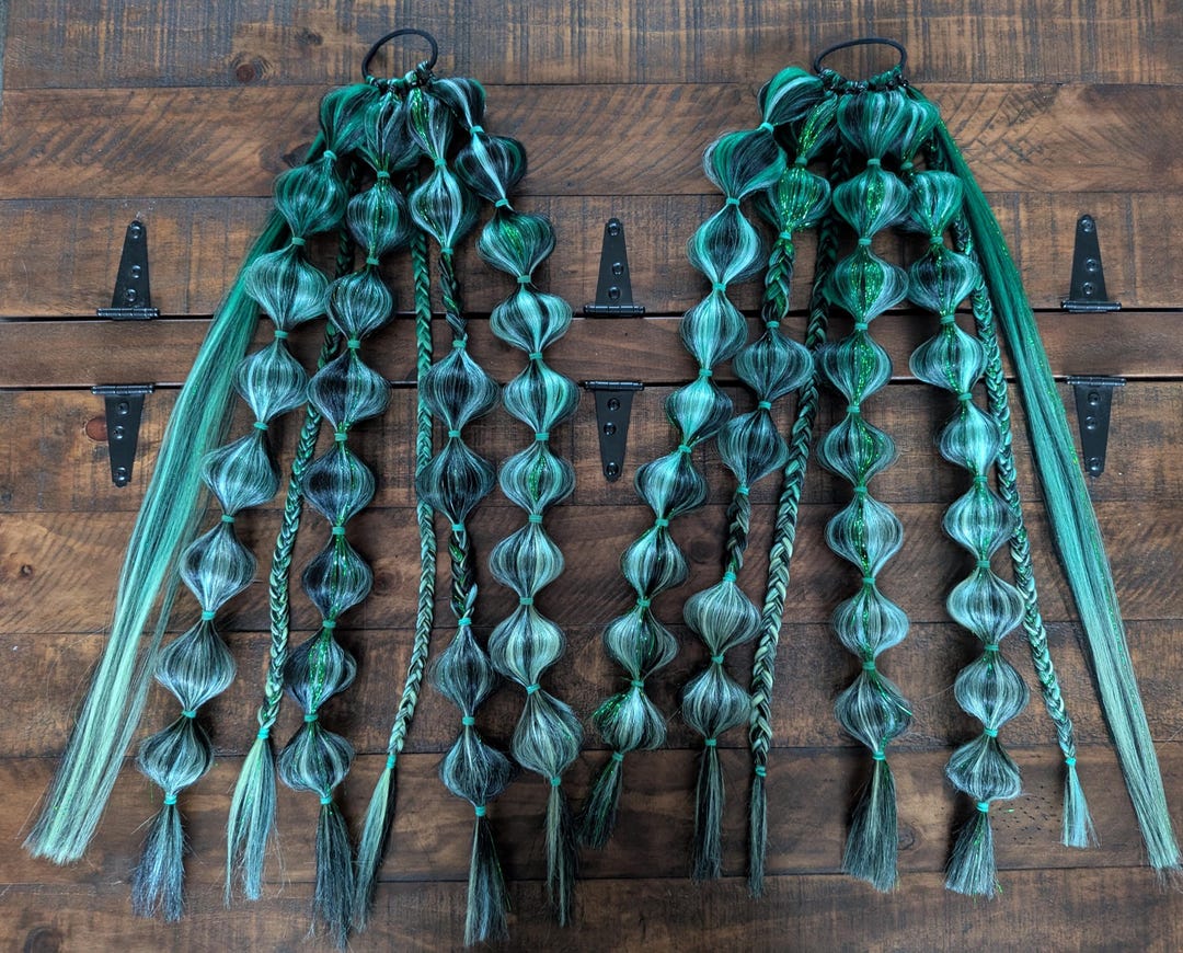 Emerald Forest (GLOW) - Tie-in Festival Rave Braids - Etsy