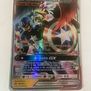 Marvel X Pokemon Cards Iron Man and Captain America Custom Display ...