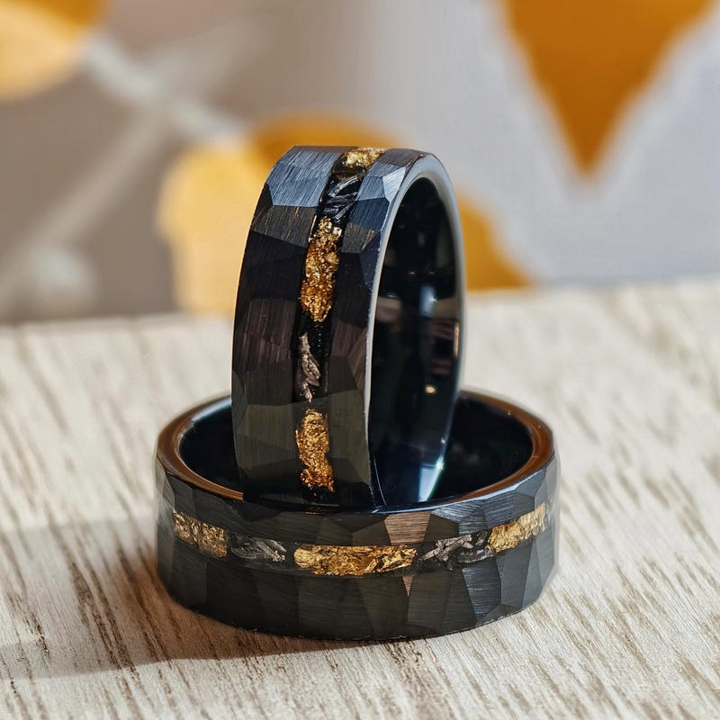 Men Ribbon Wedding Ring - Etsy